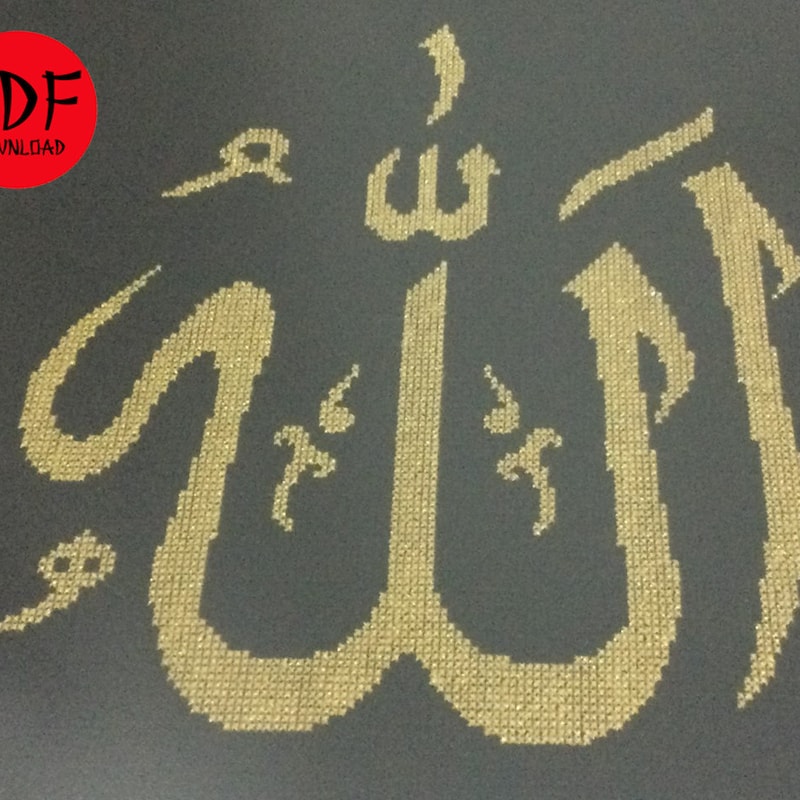 Islamic Cross Stitch - Etsy