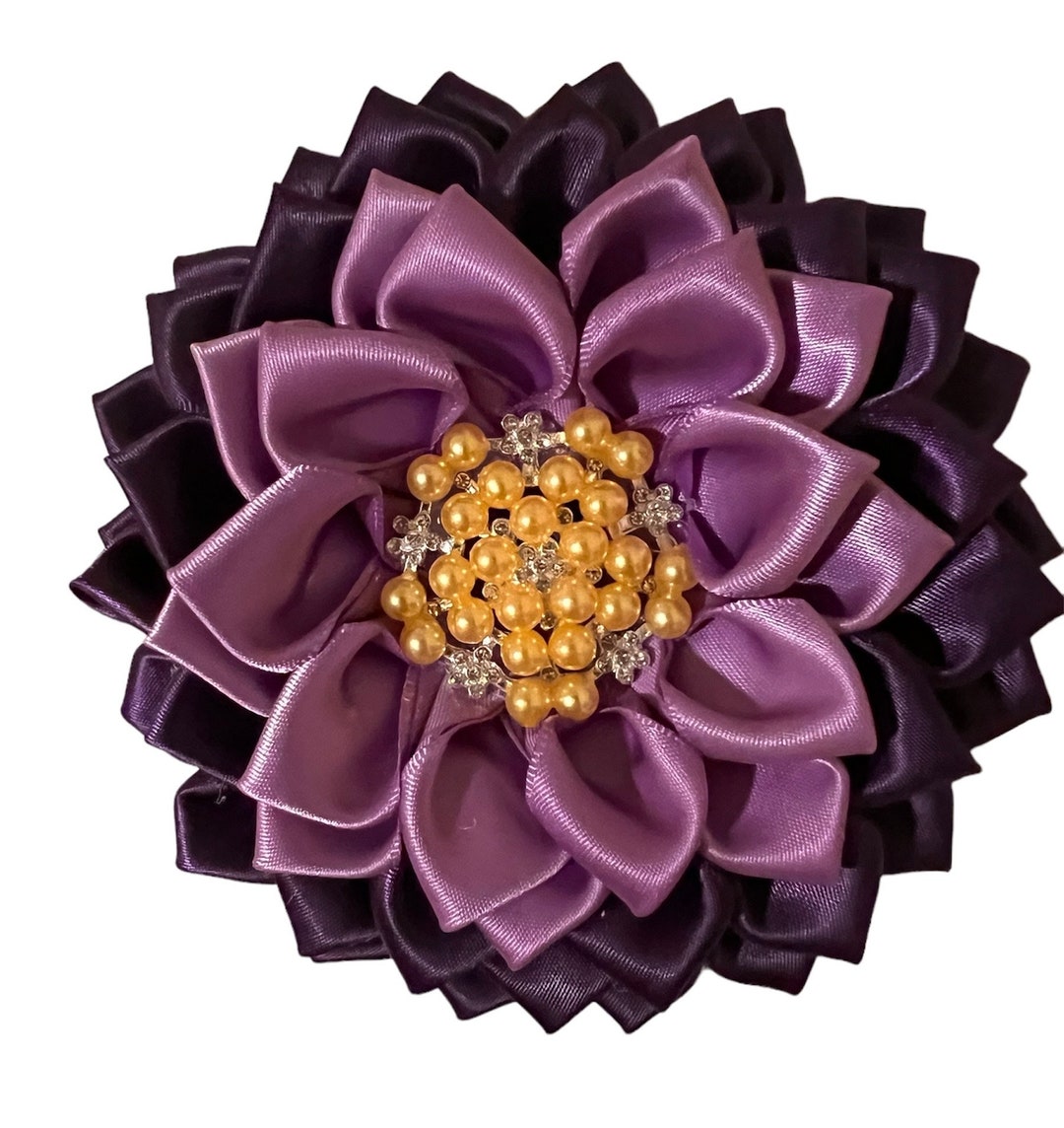 African Violet Brooch - Etsy