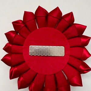 DST Inspired Brooch- Red and White Floral Brooch | Devastating Diva Pin ...