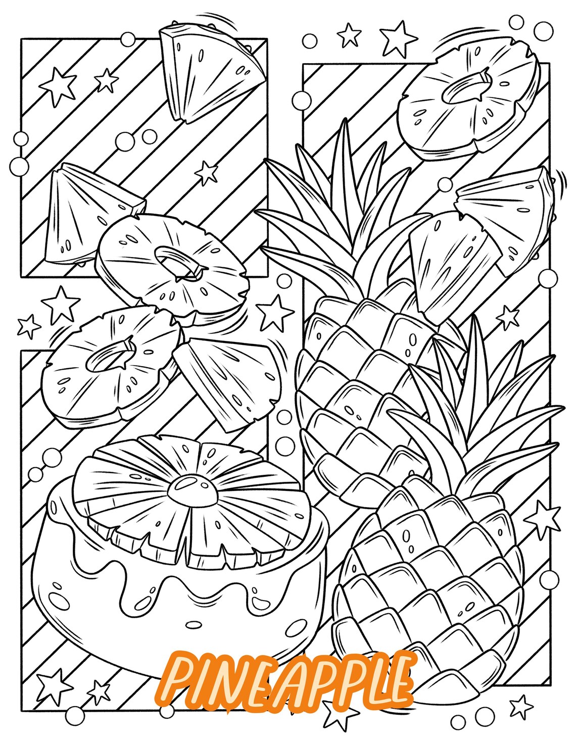 Sweet Treat Coloring Pages | Kawaii Dessert Coloring Pages for Adults ...