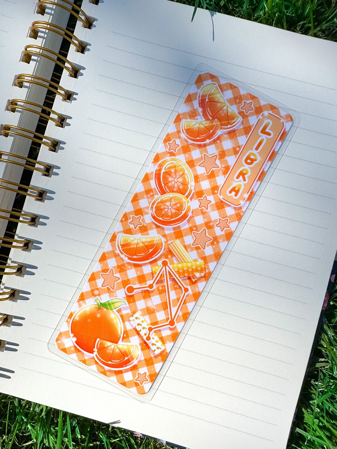 Orange Libra Bookmark: Kawaii Astrology Gift for Book Lovers - Etsy UK