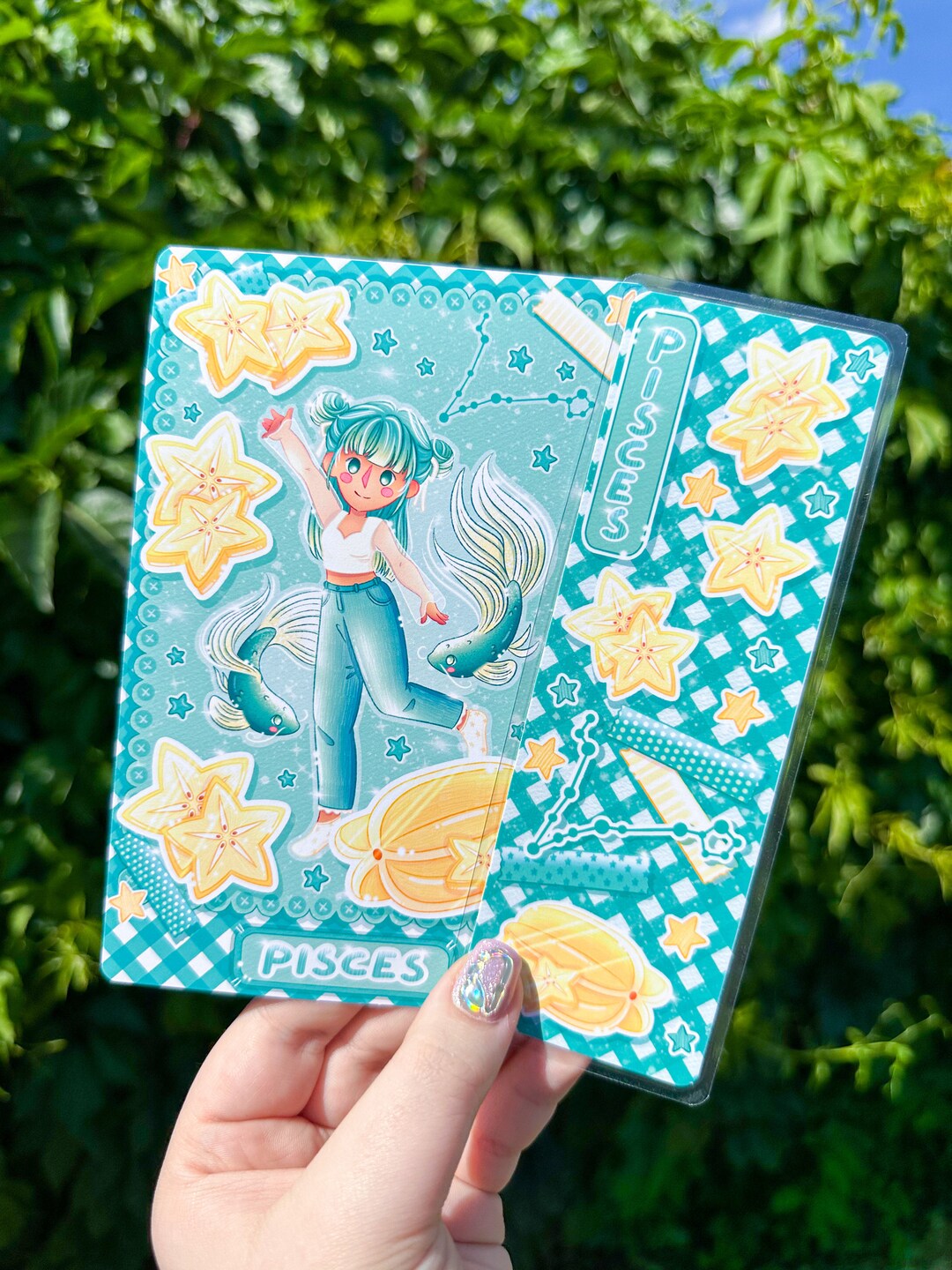 Pisces Kawaii Art Print: Star Fruit Zodiac Sign (4x6) - Etsy