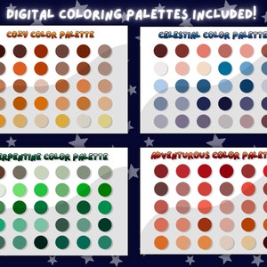 Wizard Aesthetic Coloring Bundle | Witch Coloring Pages for Adults ...