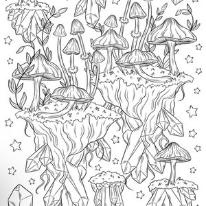 Witch Coloring Pages Vol 2 Crystal Coloring Page Witch Coloring Book ...