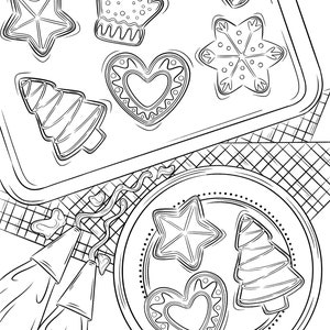 Gingerbread Coloring Page Bundle | Cute Holiday Coloring Pages ...