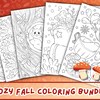 Scarecrow Fall Coloring Page Cute Autumn Coloring Page for Spooky ...