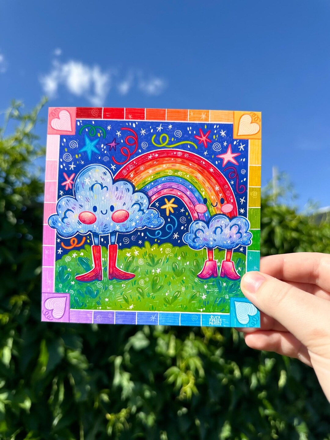 Rainbow Art Print| LGBTQ Art Print | Prints for Pride Month | Queer and ...