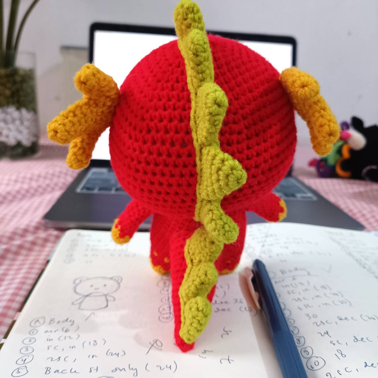 PDF PATTERN Crochet Amigurumi, Dagi the Dragon, Diy Gift, Fantasy ...
