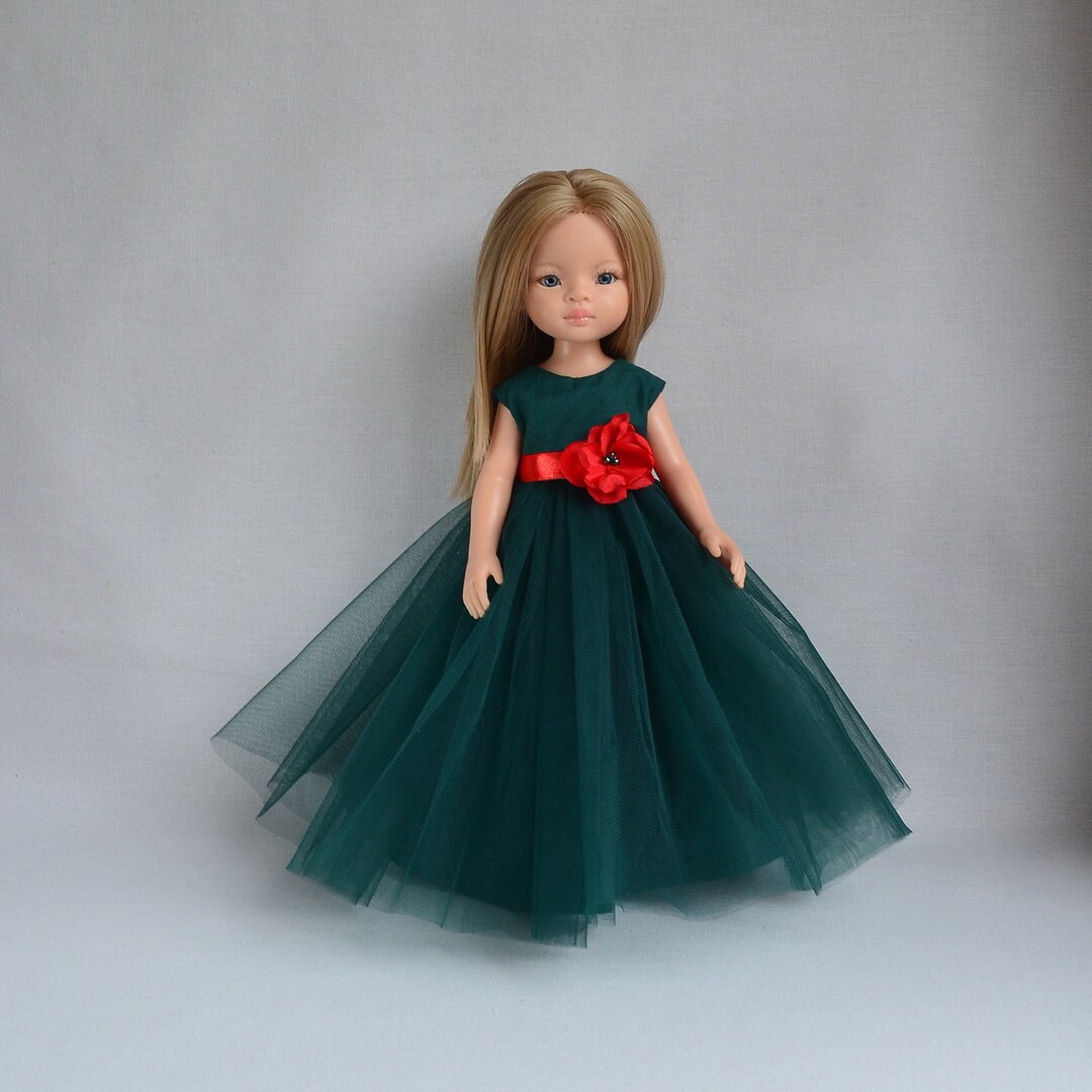 Green Doll Dress Paola Reina Effner Little Darling Minouche. - Etsy