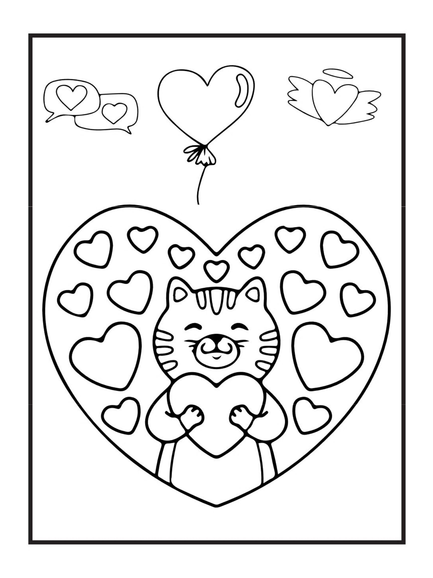 Valentines Day Coloring Pages for Kids-30 Valentines Day Coloring Pages ...