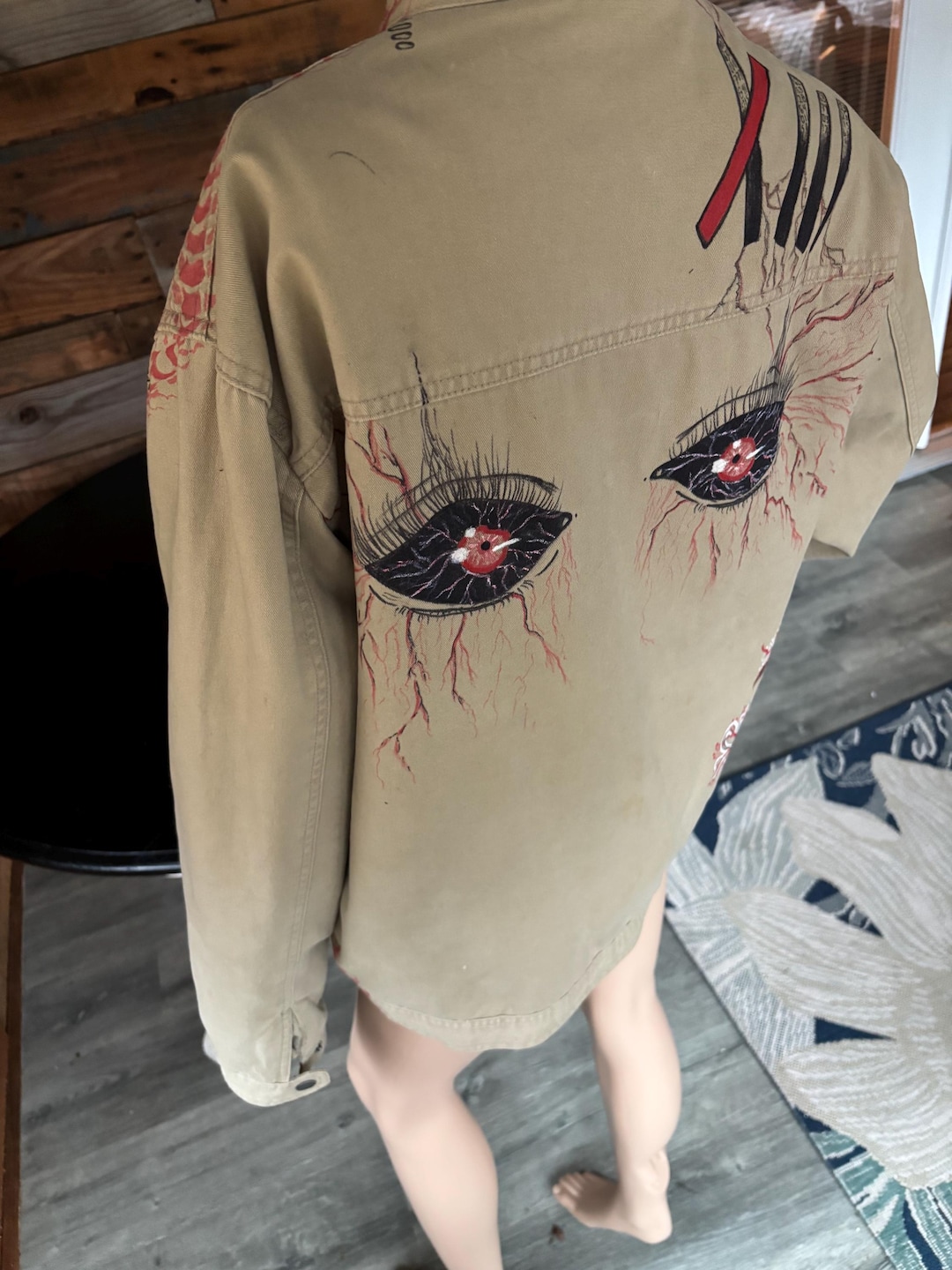 Tokyo Ghoul Inspired Painted Zip up Jacket - Etsy
