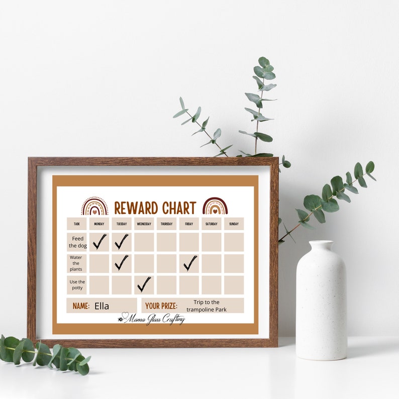 Reward Chart | Chores Chart | Kids To-do List - Etsy