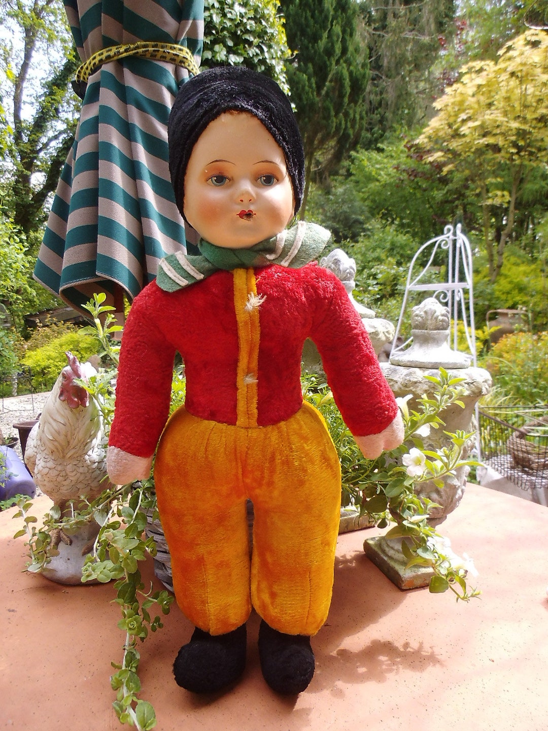 Antique Doll Page Boy Toy Doll Boy Figure Doll Figure Papier-mache ...