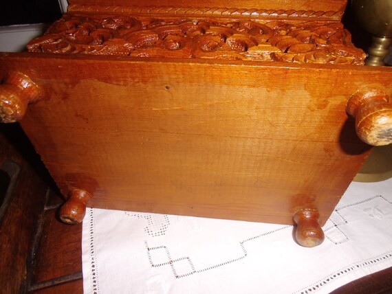 Wooden box Wooden box Box Box Notch carving - Gem