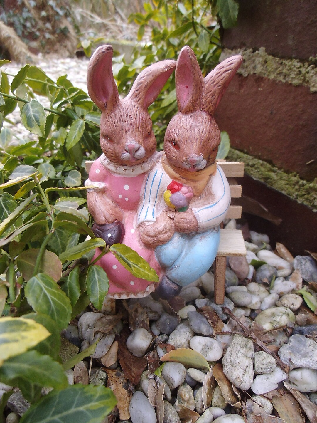 Bunnies Easter Bunnies Bunny Bank Easter Vintage - Etsy