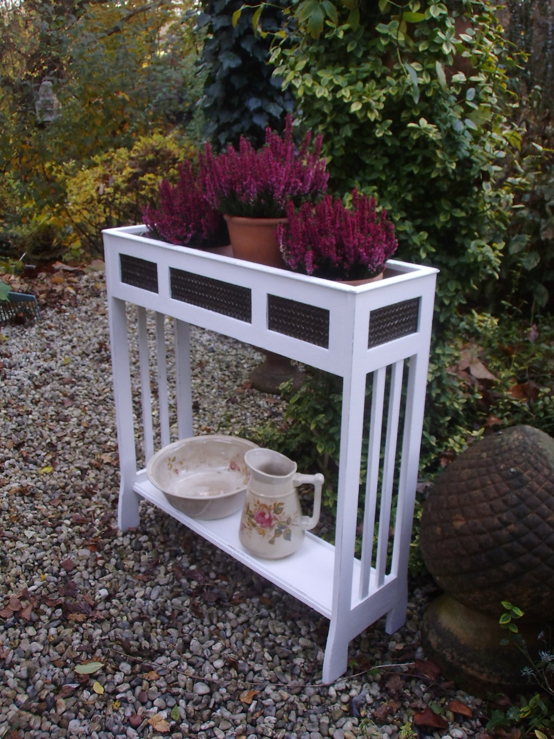 Antique Flower Bench Flower Stand Flower Etagere Country House - Etsy