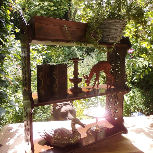 Antique Wooden Bookshelf - Etsy