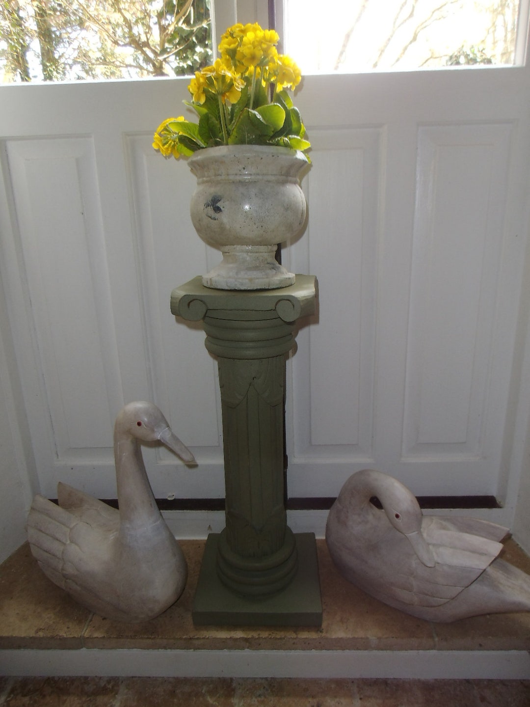 Flower Column Wooden Column Plant Column Column Country House - Etsy