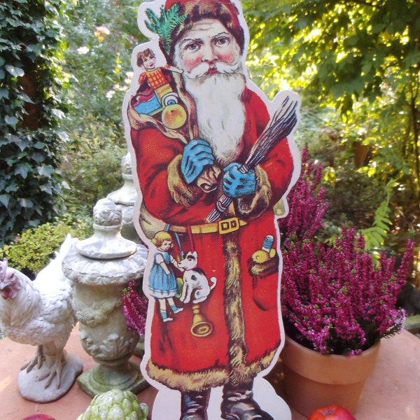 Cardboard Santa Sign - Etsy