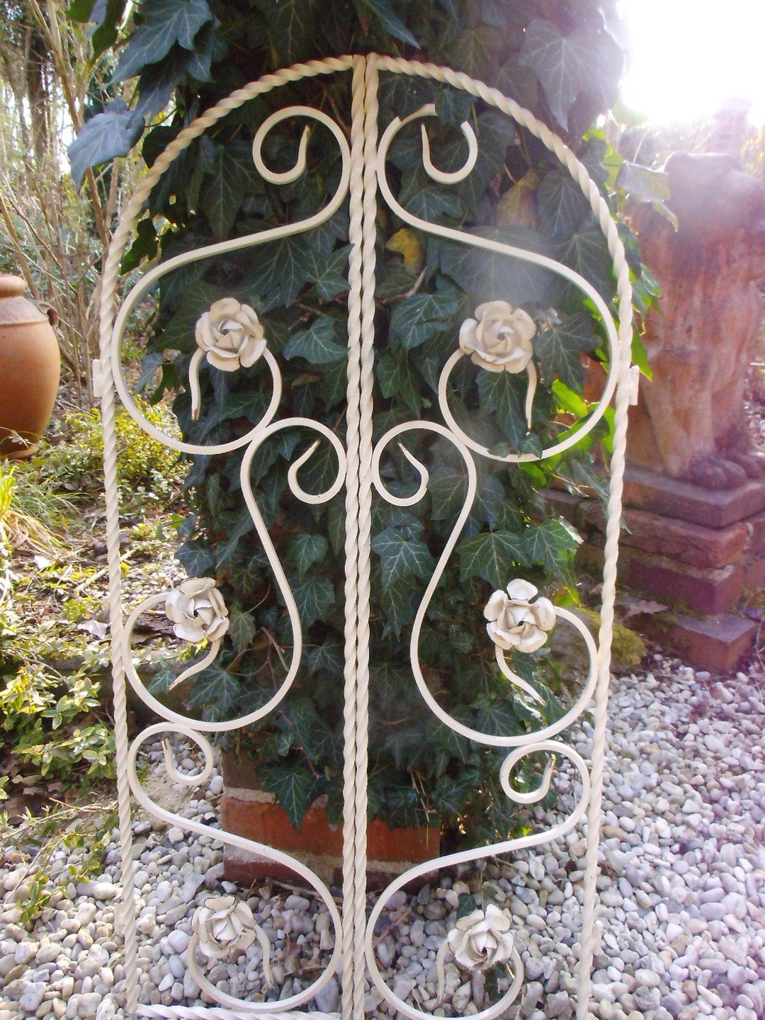 Lattice Window Garden Grille Wall Grille Window Grille Metal Cottage ...
