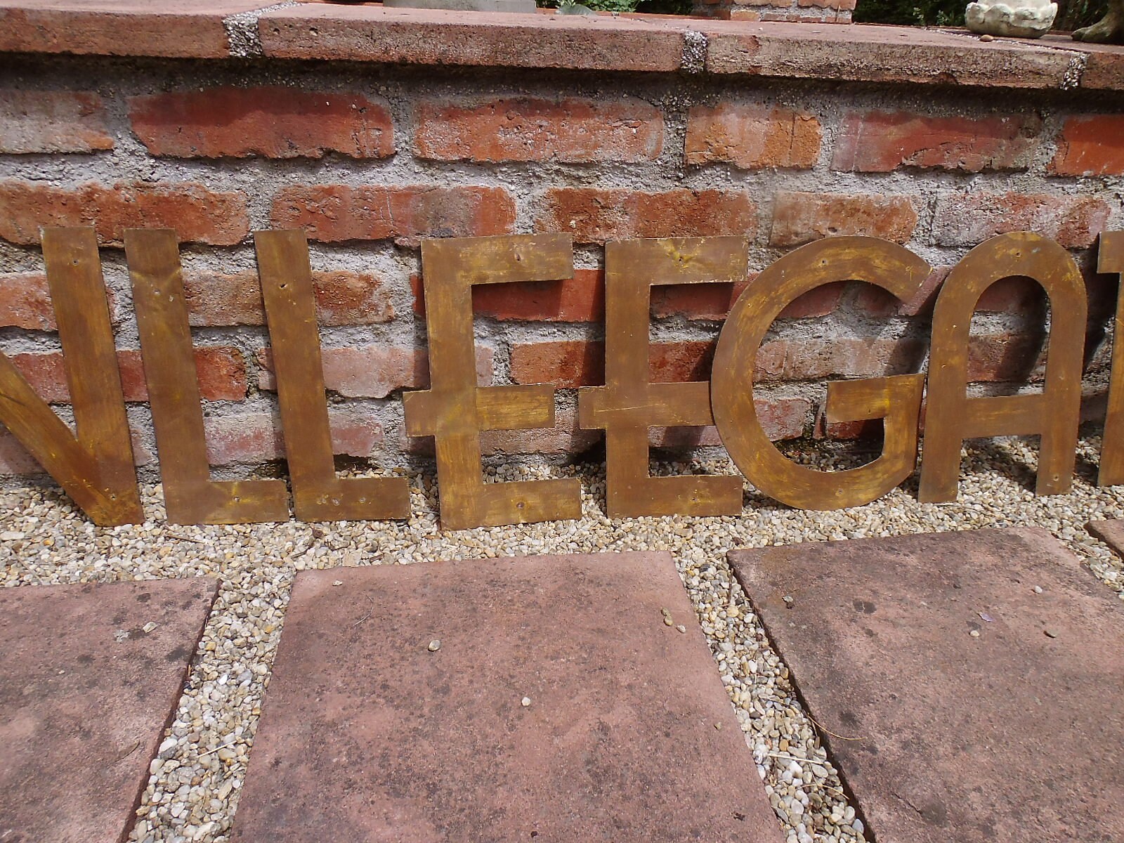 12 Letters Rust Letters Wall Decoration Garden Decoration Rust ...