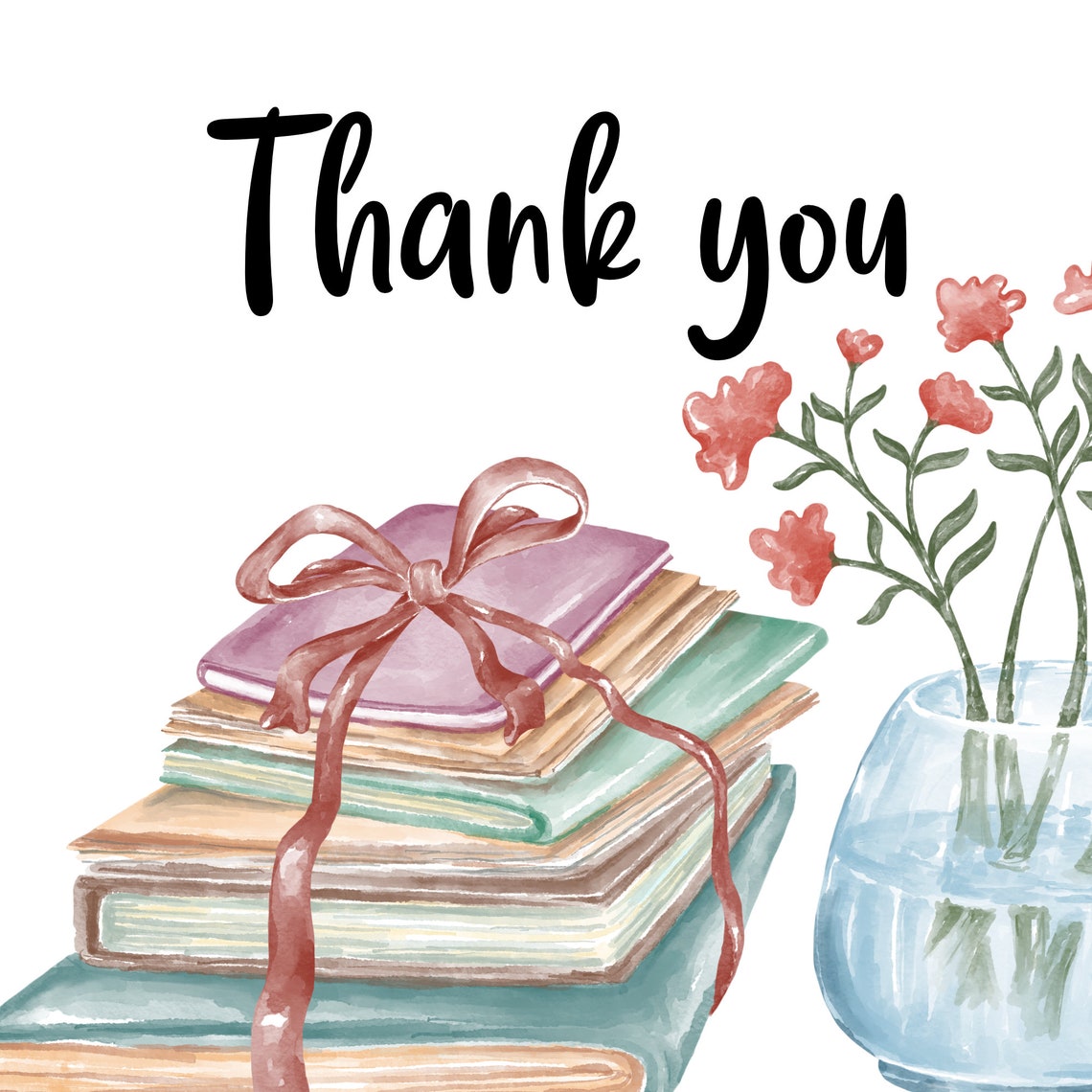 Book Watercolor Clipart, Back to School Clipart, Png, School Supplies ...