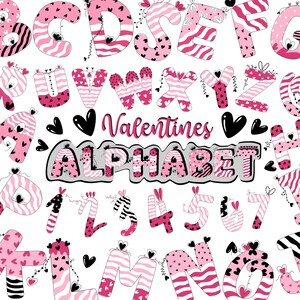 Valentines Day Alphabet, Valentines Alphabet, Valentines Letter ...