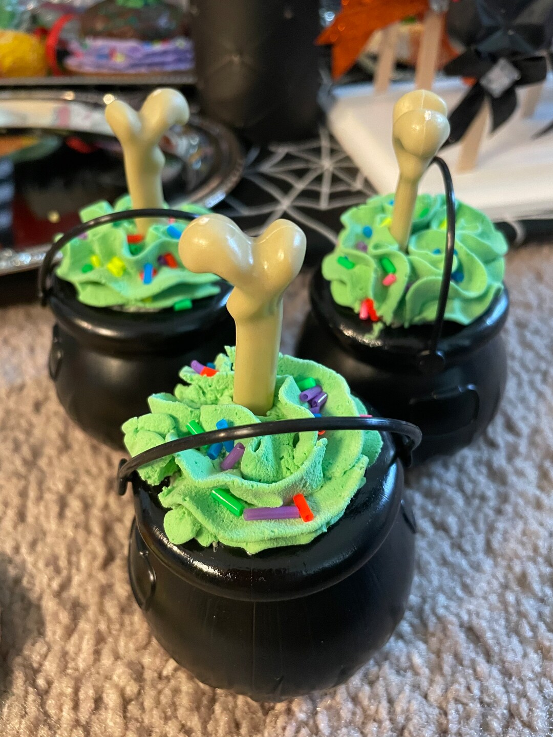 It’s Faux Delicious Mini Cauldron Cupcakes (fake) - Etsy