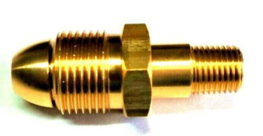Gas Propane Bottle Cylinder Adapter Male POL SWIVEL Connector Brass ...