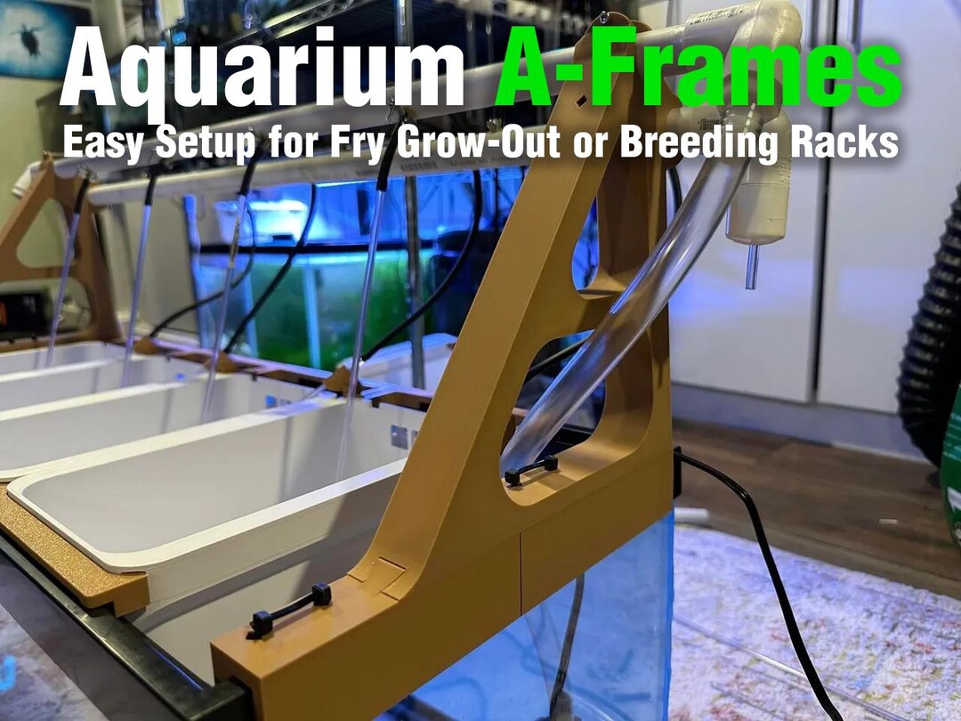 Aquarium Fry Rack A-frames – Water & Air PVC Holders - Easy Setup for ...