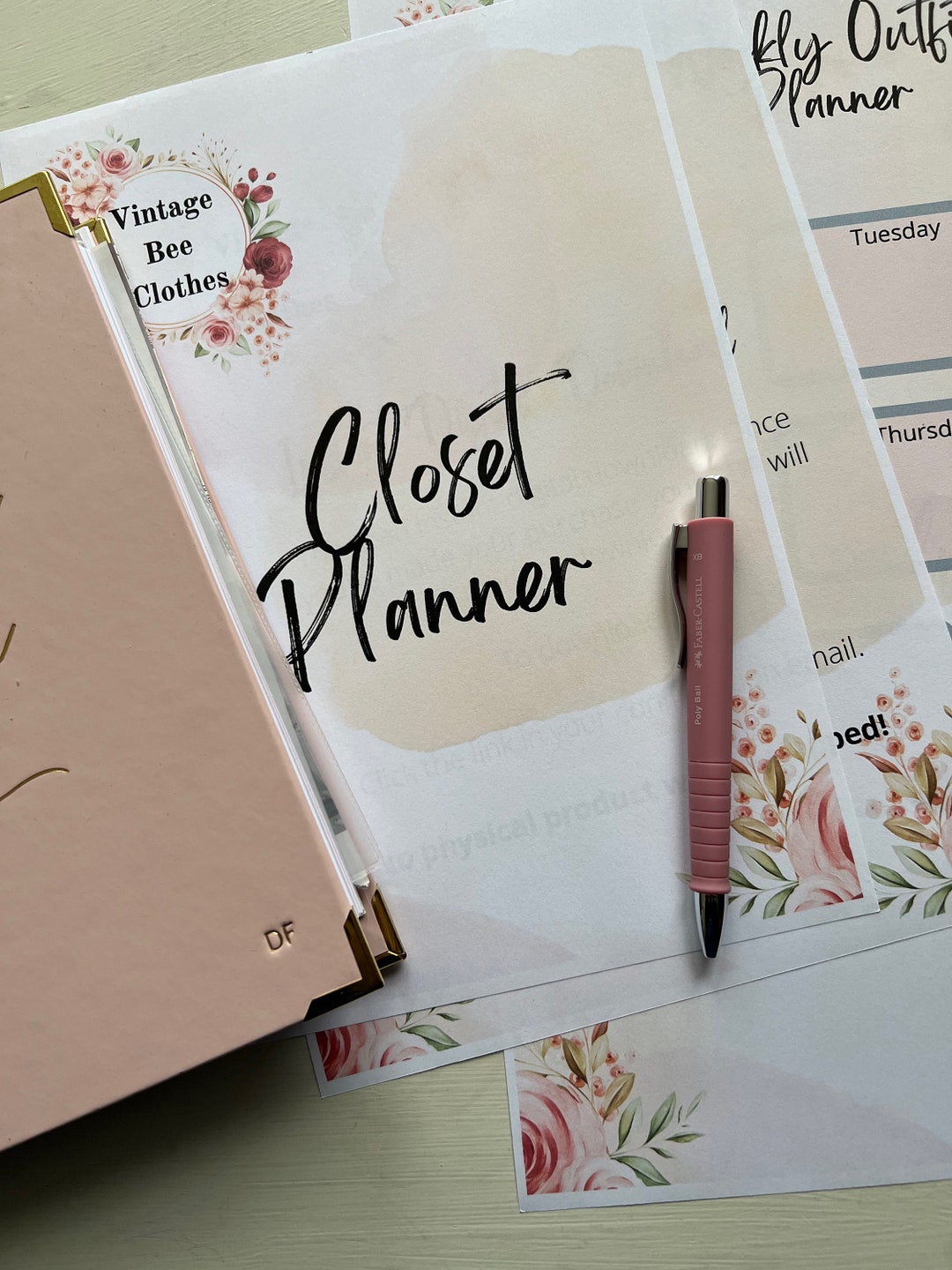 Digital Wardrobe Planner - Wardrobe Inventory - Closet Planner ...