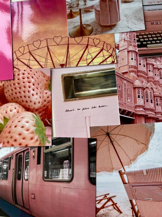 Pink Photo Prints Pack for Retro Wall Collage Kit Art Student - Etsy