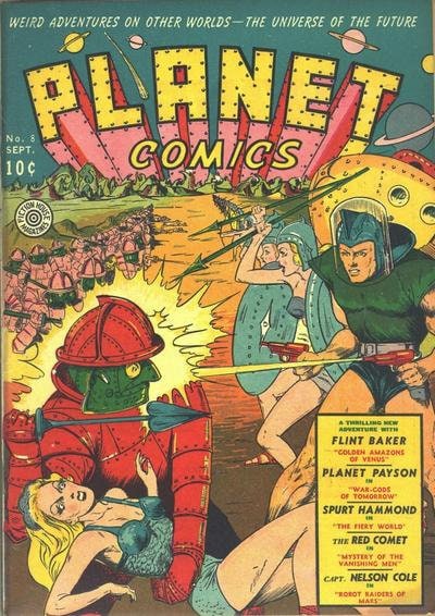 Planet Comics Collection Vol 1 of 3 | Vintage Sci-fi Comic Book | Jan ...