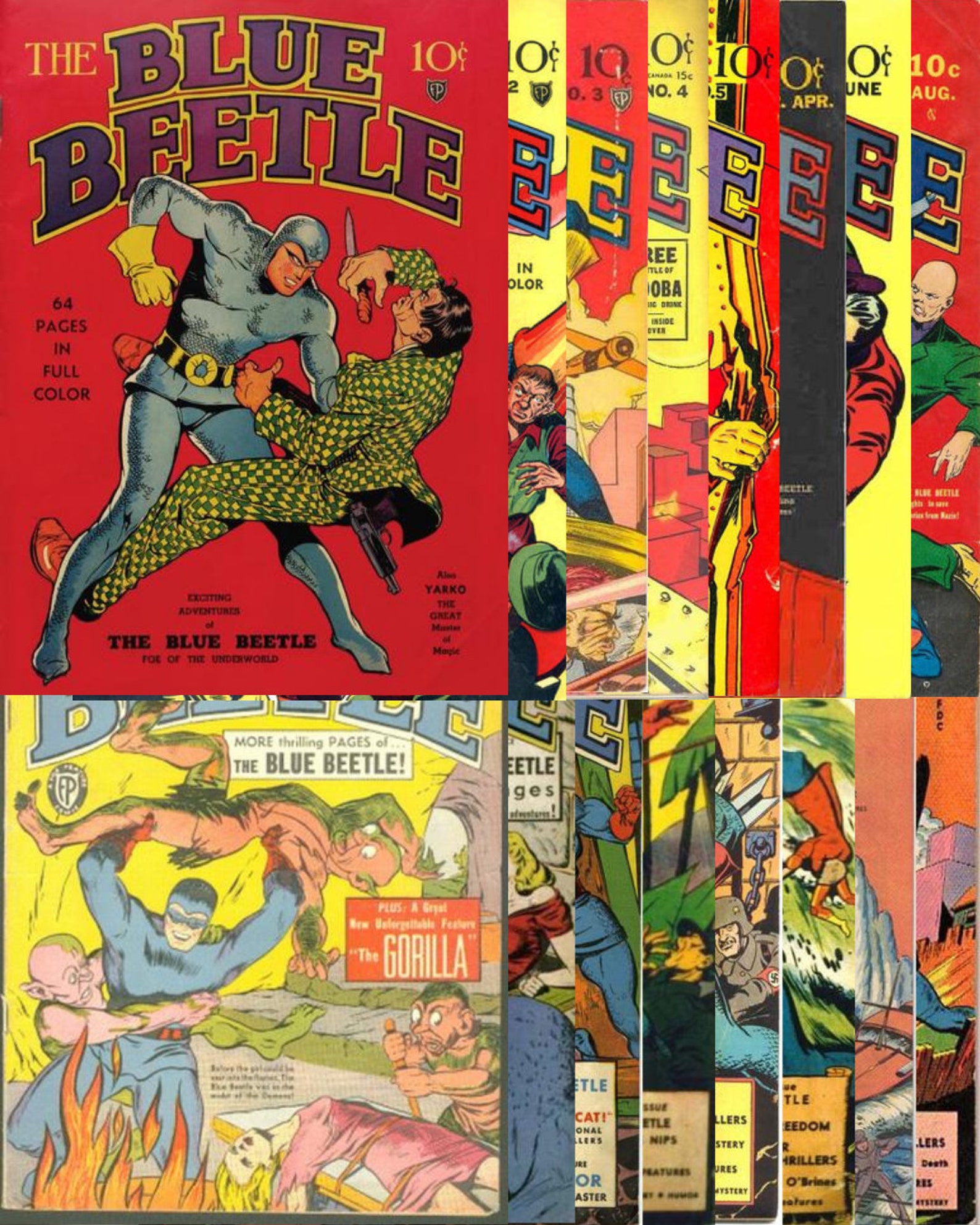Blue Beetle Comics Collection | Fox Feature Syndicate | 1940 - 1950 ...