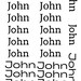 Printable Name Stickers - John | Nine Fonts | Six Effects | Digital ...