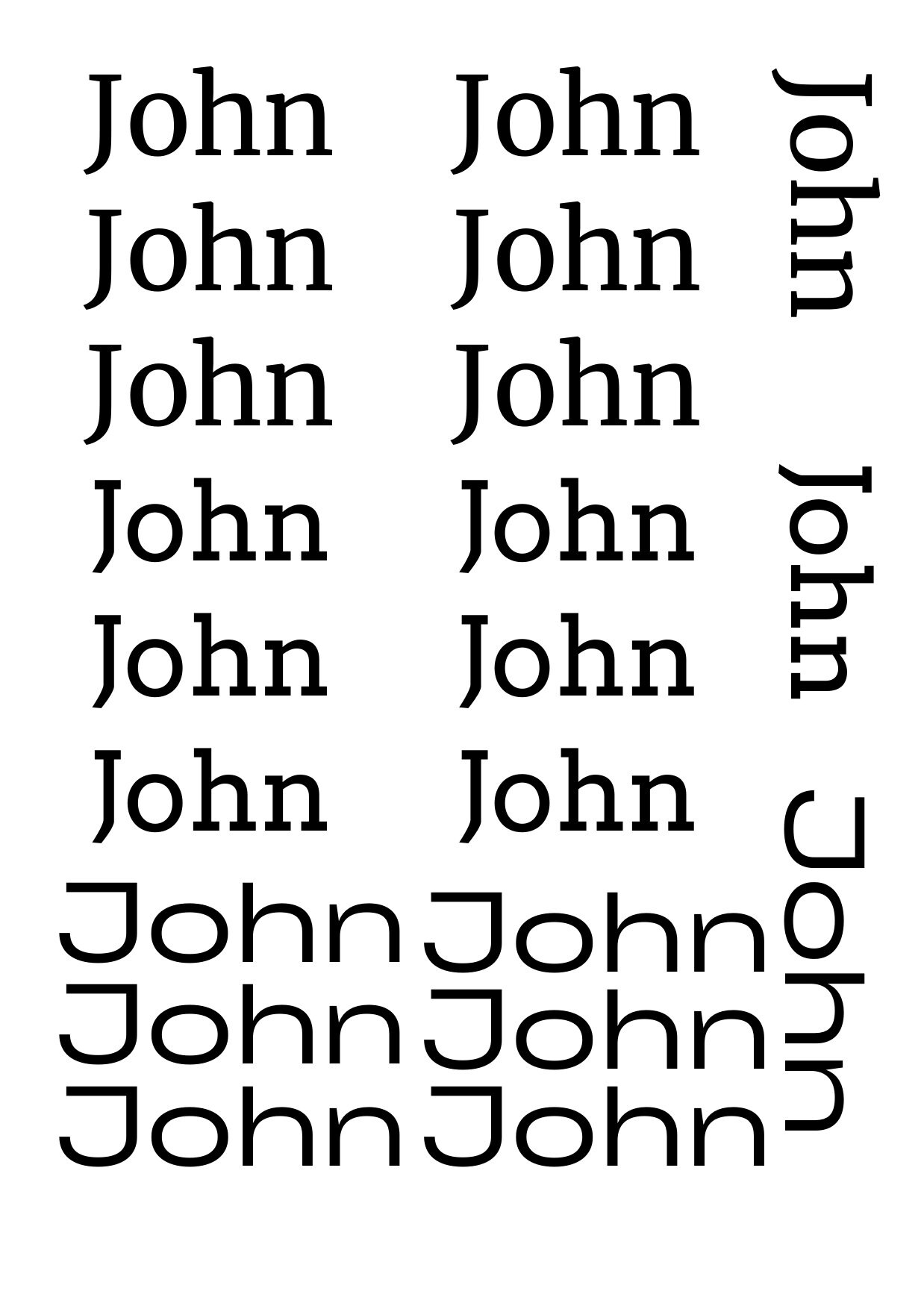 Printable Name Stickers - John | Nine Fonts | Six Effects | Digital ...