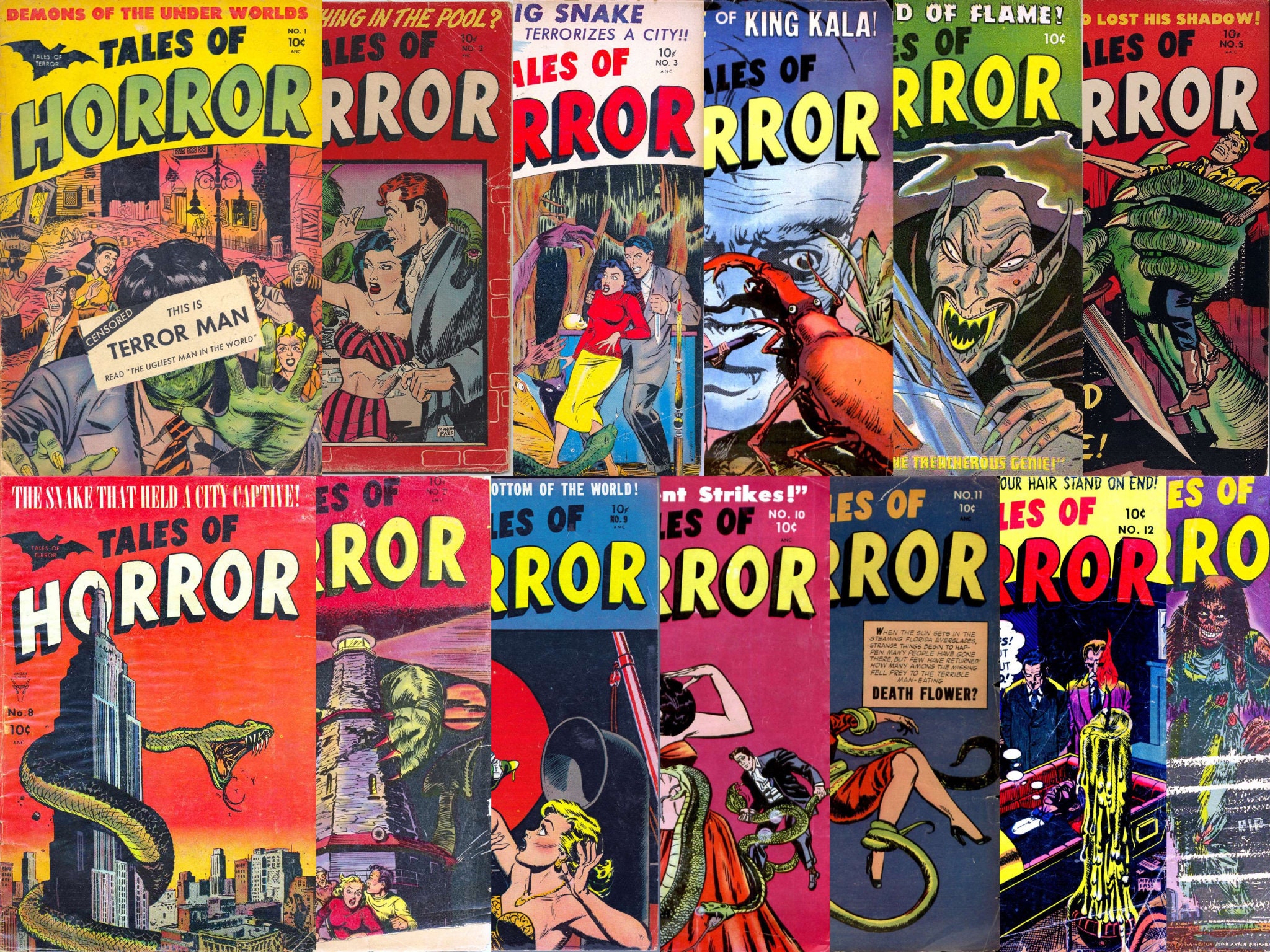 Tales of Horror Collection Minoan Vintage Horror Comic Book June 1952 ...