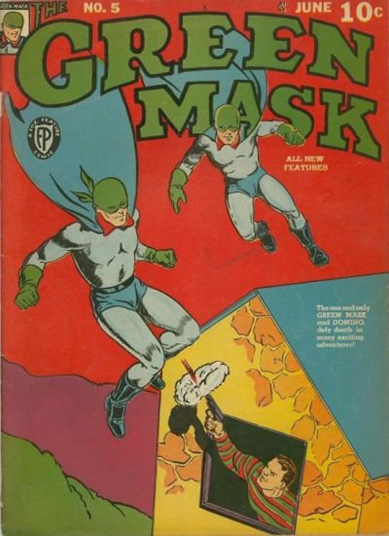 The Green Mask Vintage Comics Collection | Fox Feature Syndicate | 1940 ...