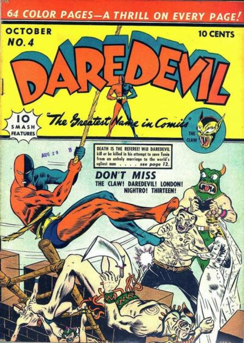 Daredevil Comics Collection Volume 1 of 5 Lev Gleason / Comic House ...