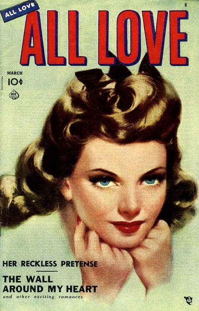 All Love Collection | Ace Magazines | Vintage Romance Comic Book | 1949 ...
