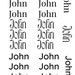 Printable Name Stickers - John | Nine Fonts | Six Effects | Digital ...