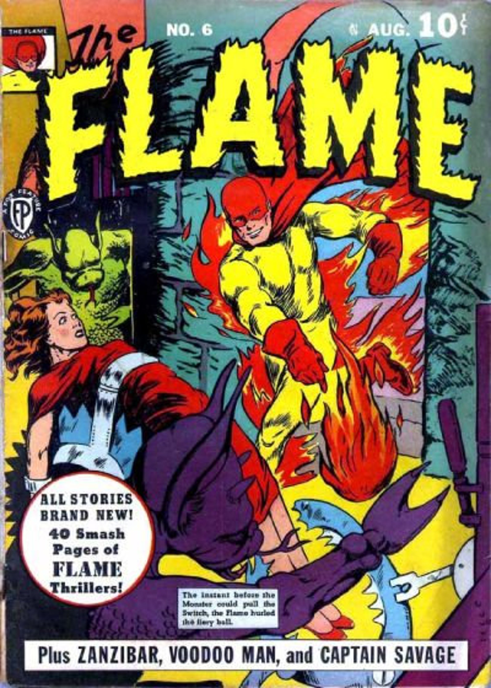 The Flame Vintage Comics Collection | Fox Feature Syndicate | 1940 ...