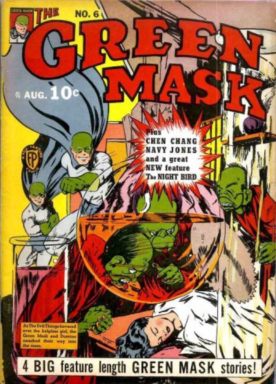 The Green Mask Vintage Comics Collection Fox Feature Syndicate 1940 ...