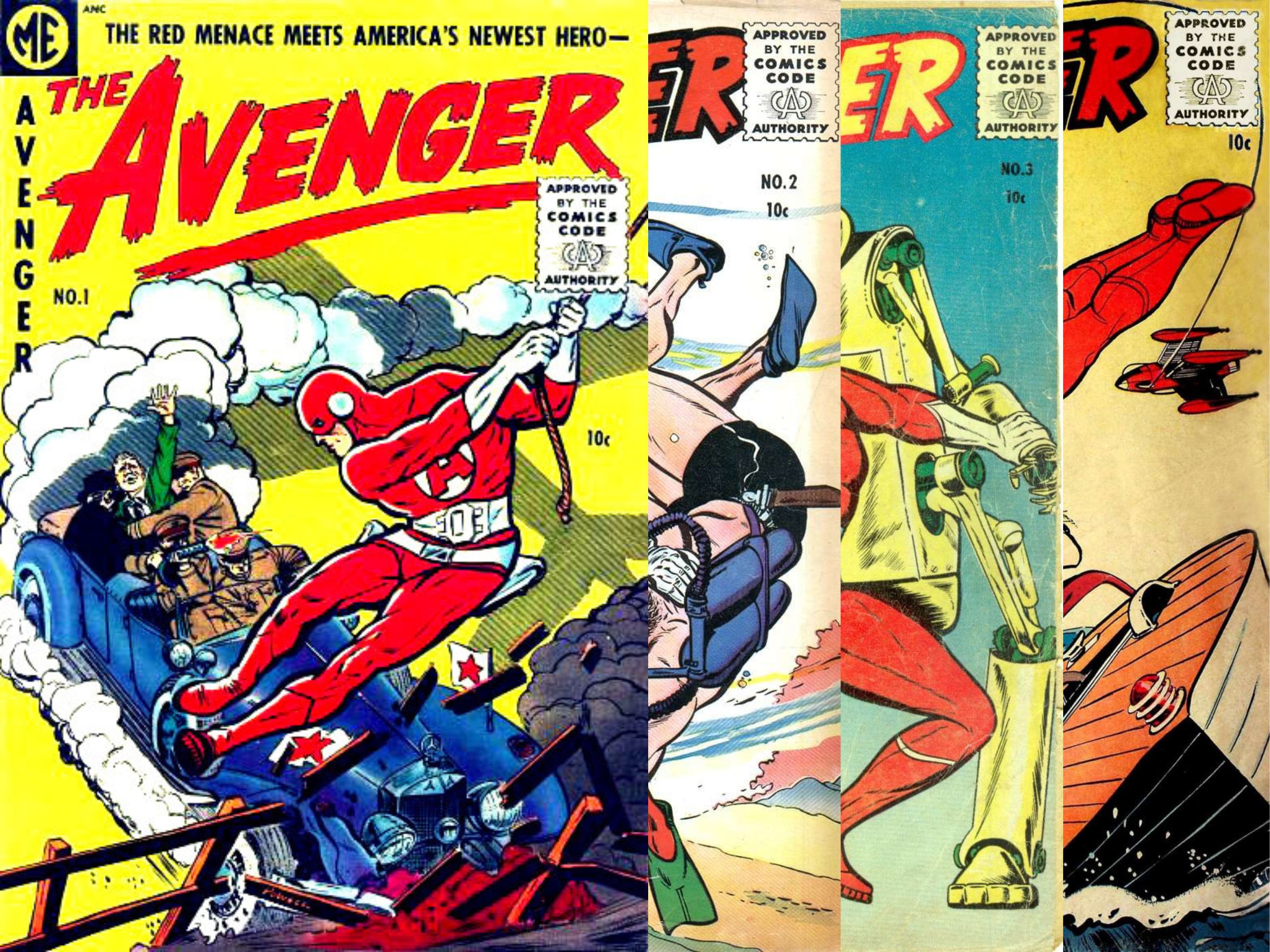 The Avenger Collection | Magazine Enterprises | Vintage Superhero Comic ...