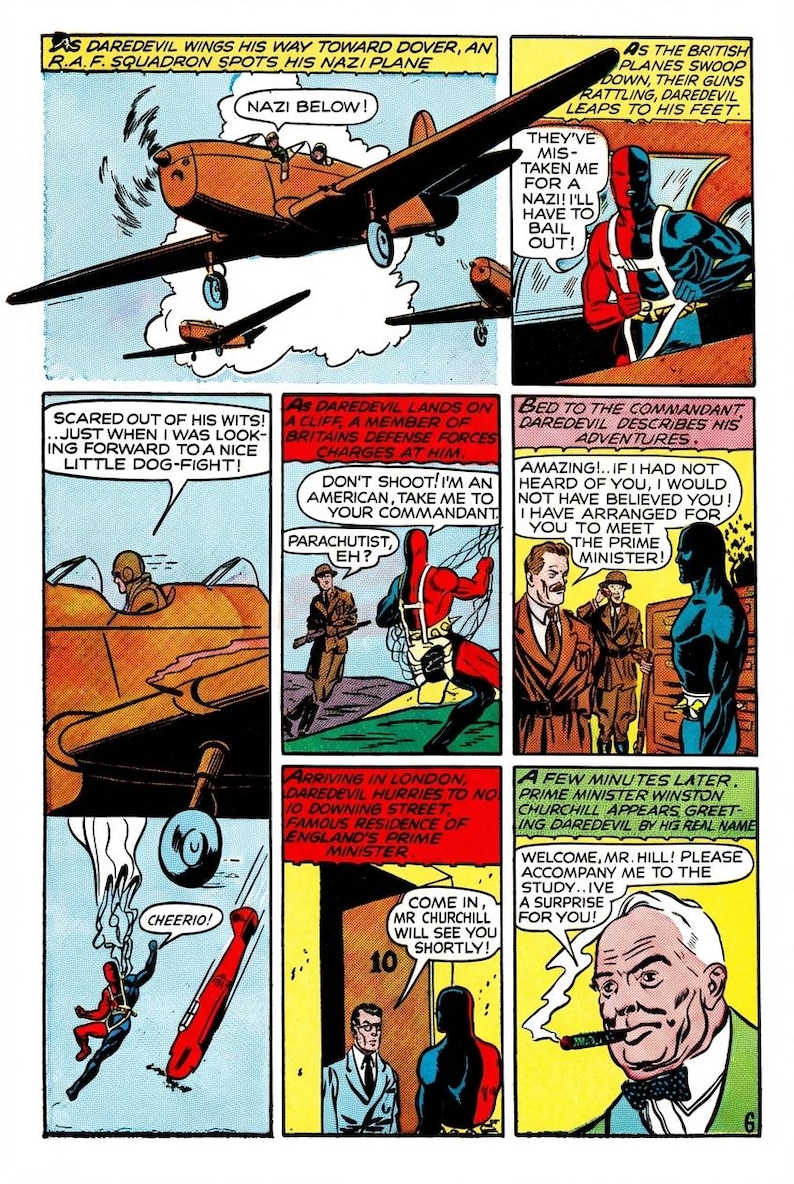 FULLY RESTORED! - Daredevil Comics No1 | Lev Gleason / Comic House ...