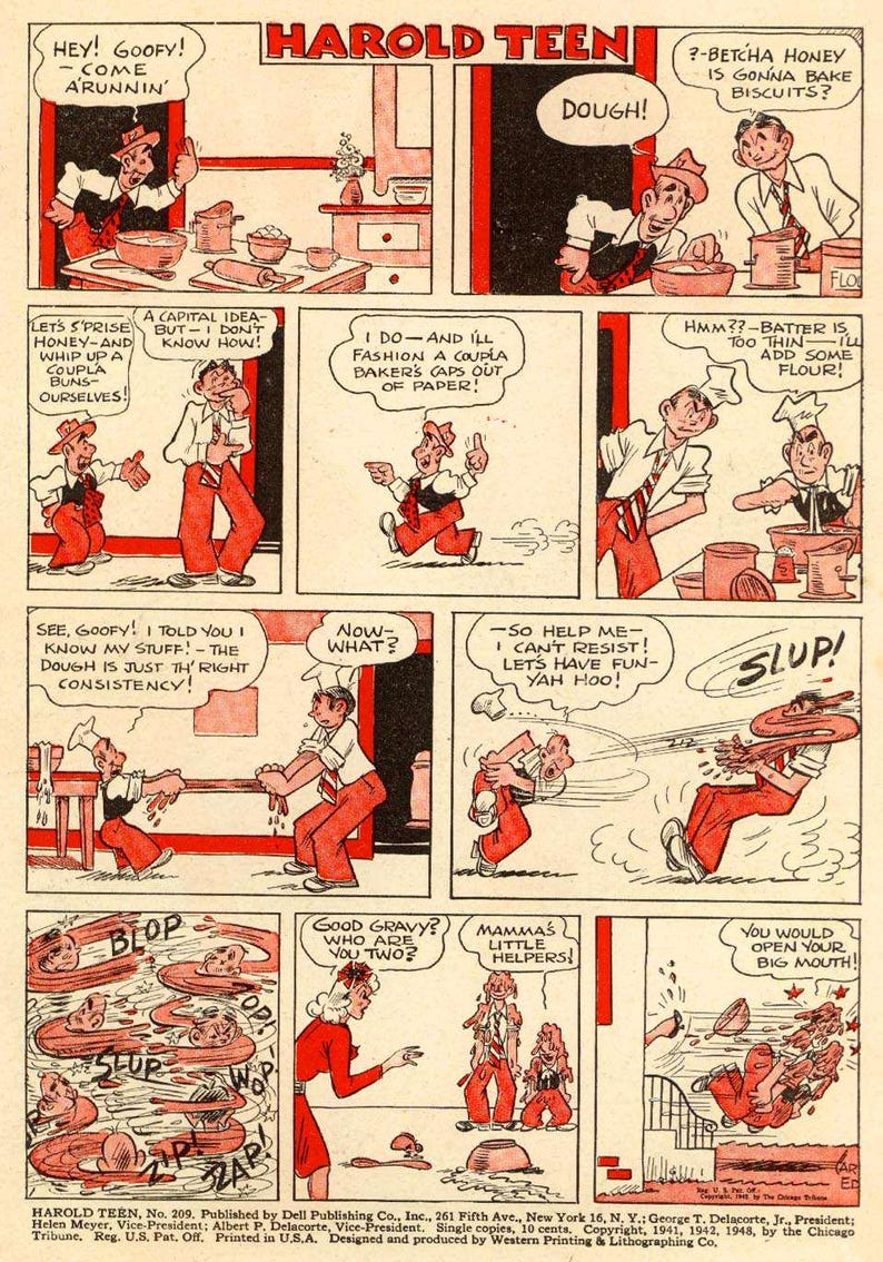 Harold Teen | Dell Comics/western Publishing | Vintage Humor Comic Book ...