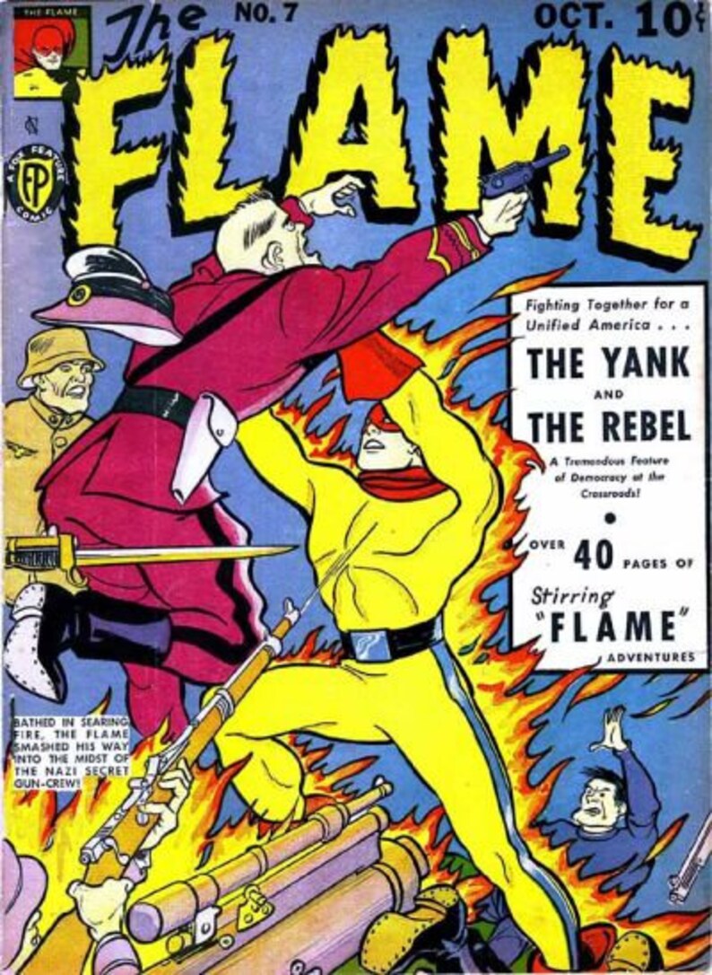 The Flame Vintage Comics Collection | Fox Feature Syndicate | 1940 ...