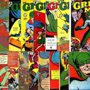 The Green Mask Vintage Comics Collection | Fox Feature Syndicate | 1940 ...