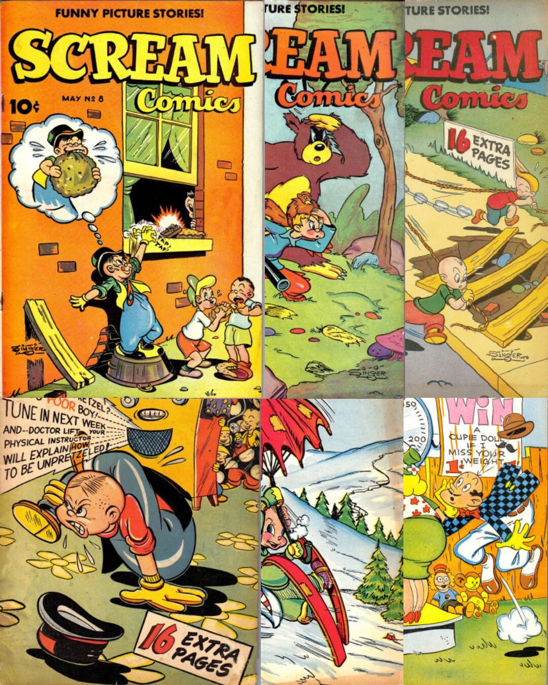 Scream Comics Collection | Ace Magazines | Vintage Humor Comic Book ...