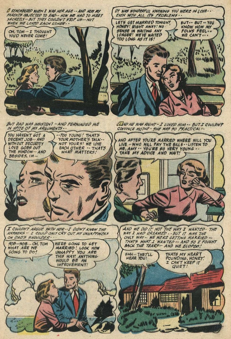 Diary Confessions No9 | Stanley Morse (key) | Vintage Romance Comic ...